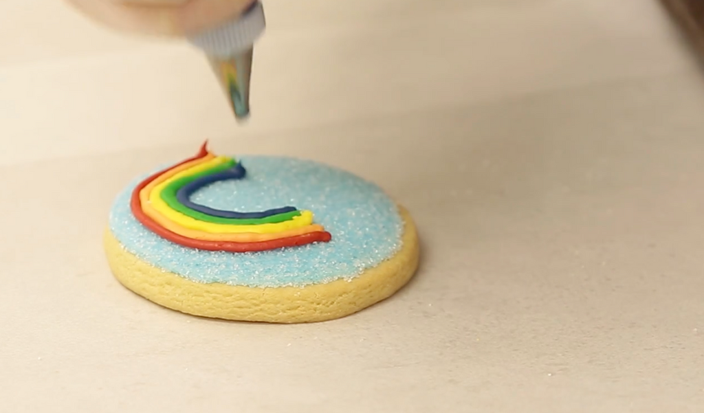 Rainbow Cookie Decorating Tips with Barbee Cookies